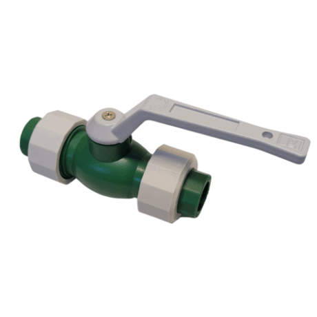 IPS VALVULA ESFERICA CON UNION DOBLE Termofusión agua – Sanitarios MPM